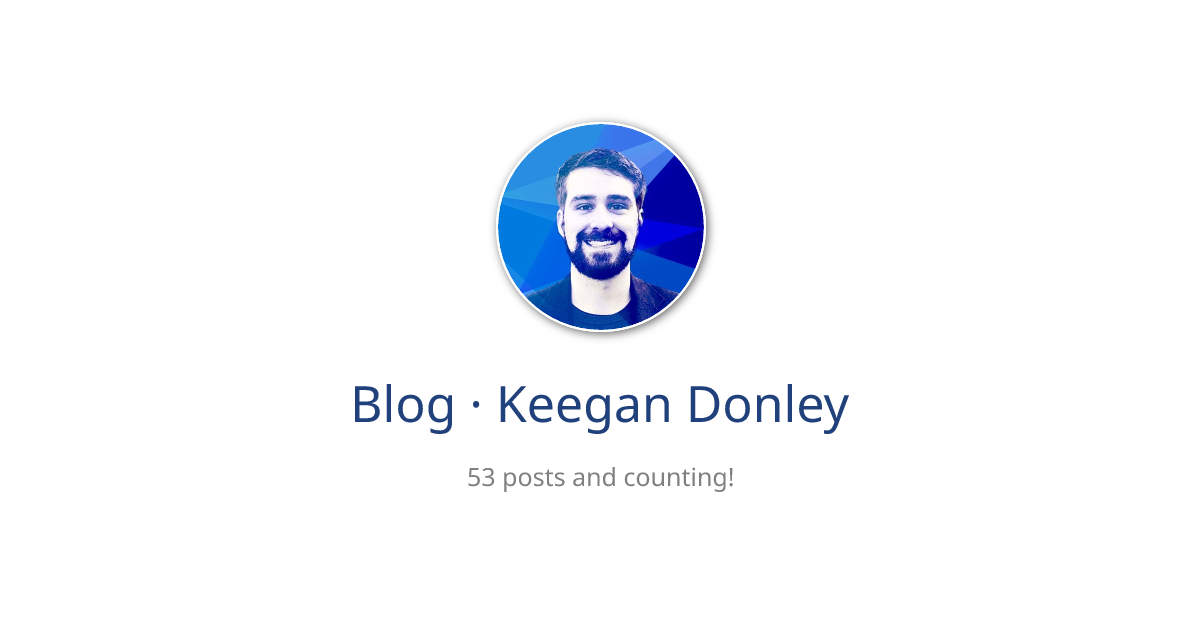 Blog · Keegan Donley